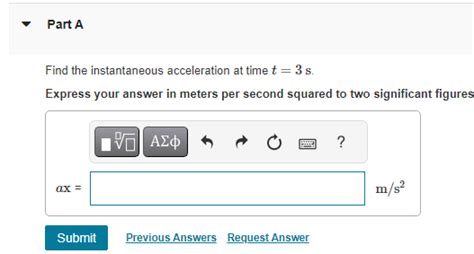 Solved FigureFind The Instantaneous Acceleration At Time T Chegg