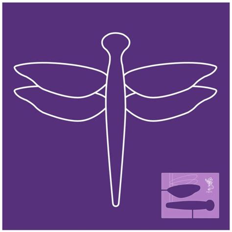 Designs To Di For Butterflies And Botanicals Dragonfly Template Sew Steady
