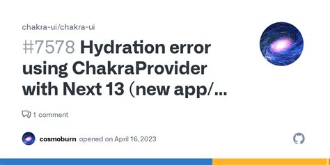 Hydration Error Using Chakraprovider With Next 13 New App Directory · Issue 7578 · Chakra Ui