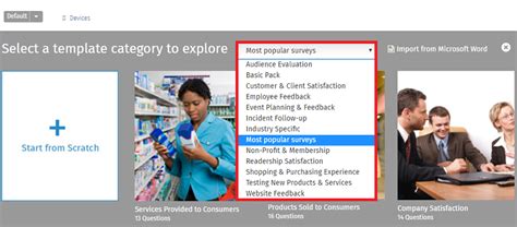 Survey Template Library Copy Survey Template How To Questionpro Help Document