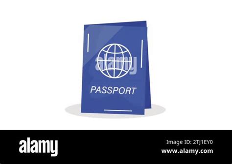 Passport Identification Document Travel Animation 4k Video Animated