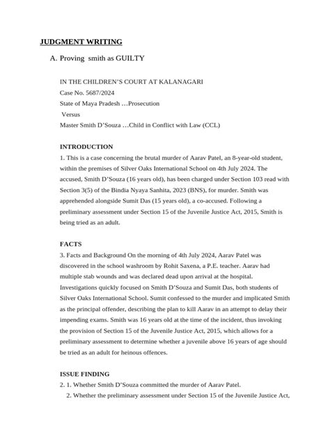 Judgment Writing Pdf