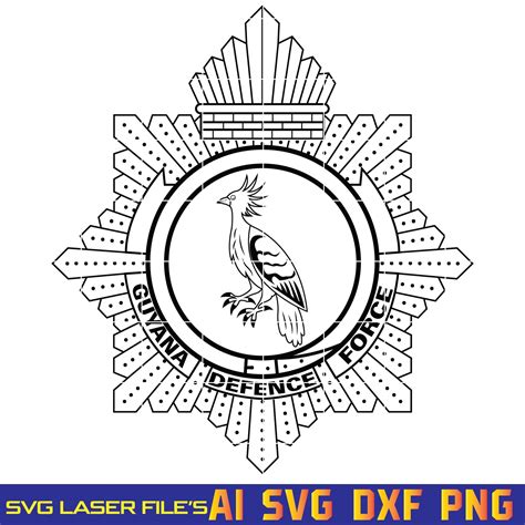 Artstation Guyana Defence Force Fc Creast Svg Vector File Artworks