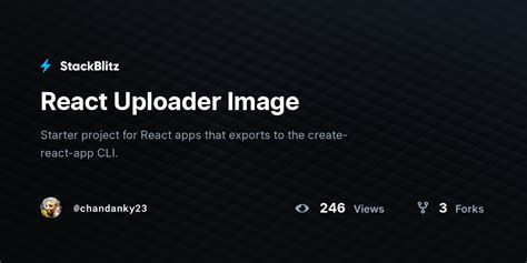 react uploader image stackblitz