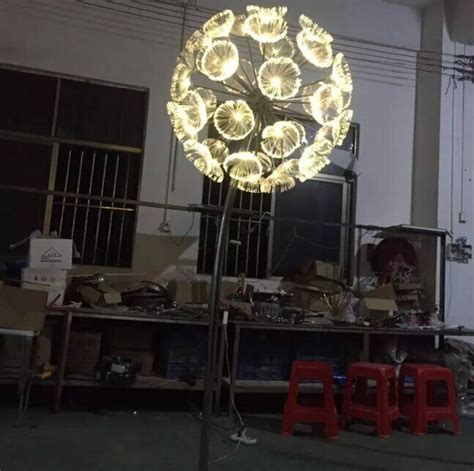 Световая фигура "Светящийся одуванчик" 50W H=2.5м d=80см 12/220V Uni Hauss