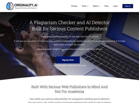 Originality Ai Ai Content And Plagiarism Detection Tool