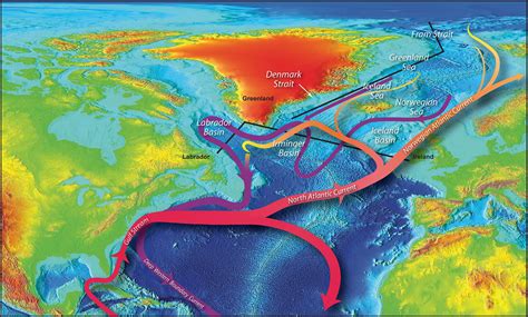 Atlantic Ocean Currents Map