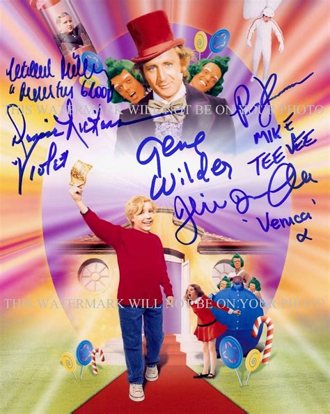 Willie Wonka Chocolate Factory Cast Signed Autographed 8x10 Rp Photo