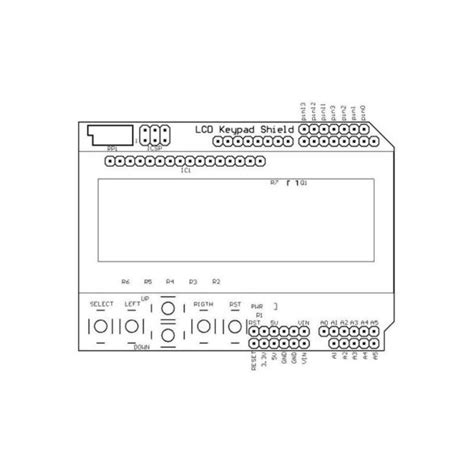 Modulo Shield LCD X Teclado Moviltronics