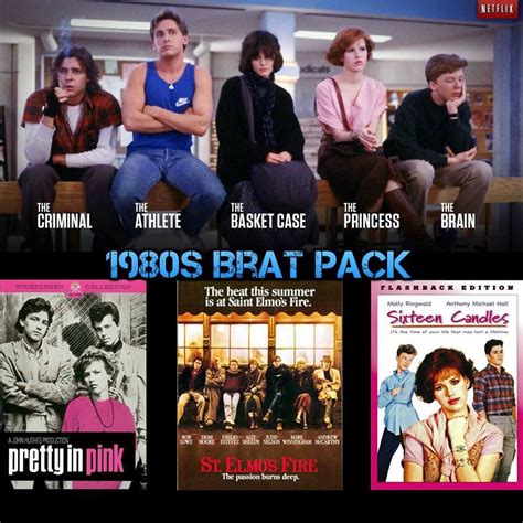 80s Love Movies Brat Pack Costume Literary Brat Pack The Brat Pack