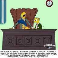 Post Cosmic Marge Simpson Montgomery Burns The Simpsons Waylon Smithers