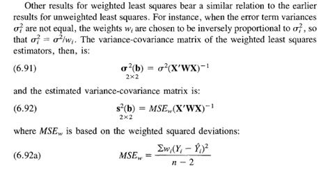 Weighted Covariance Formula