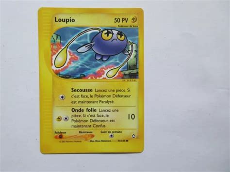 CARTE POKÉMON Loupio Aquapolis FR EUR PicClick FR