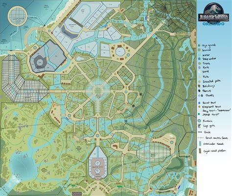 Jurassic World Orlando Map By Joshuadunlop On Deviantart Dinosauro