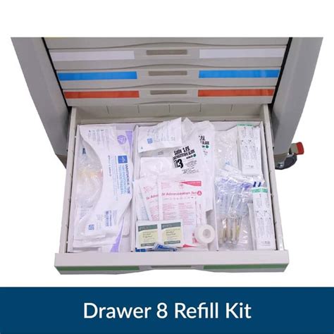 Patient Ready Premium Loaded 9 Drawer Pediatric Crash Cart™ Diamedical Usa