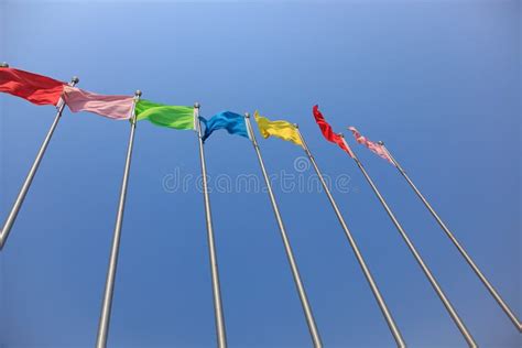 Colorful Flags Stock Image Image Of Staff Sports Mast 31239799
