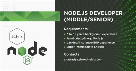 Nastya Sinko On Linkedin Jobs Jobsearch Career Nodejsdevelopers