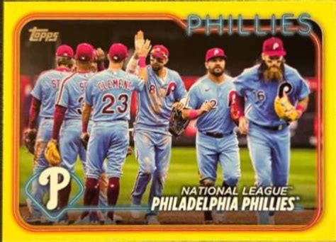 Philadelphia Phillies Yellow 126 Prices 2024 Topps Baseball Cards