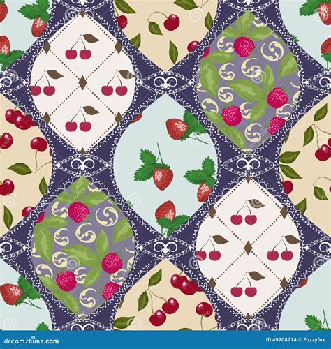 Seamless Berry Pattern Cartoon Vector 88440185