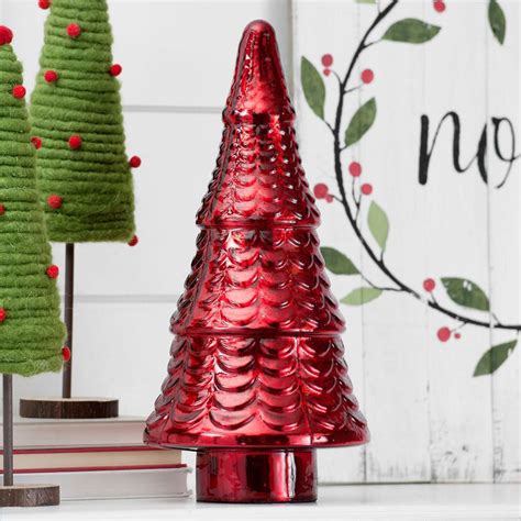 Mercury Glass Christmas Tree Red At Owen Griver Blog