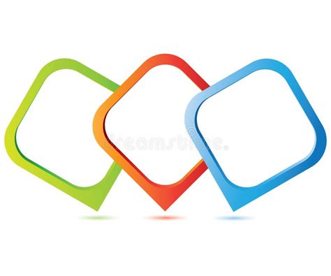 Three Steps Diagram Template Stock Vector Illustration Of Symbol Infographics