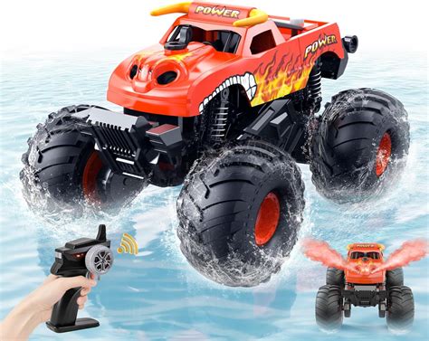 Waterproof Monster Truck Toys 116 Amphibious Remote Control Car All