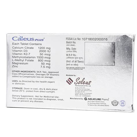 Caleus Plus Tablet 10s Price Uses Side Effects Composition Apollo