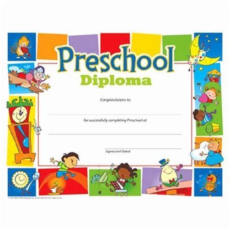 20 Free Preschool Certificate Template ™ In 2020 Throughout Amazing Kindergarten Certificate