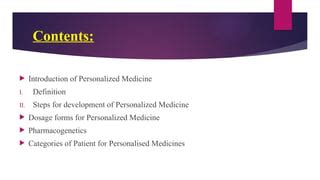 Dosage Forms For Personalized Medicinepptx