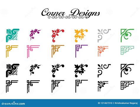 Right Corner Border Design