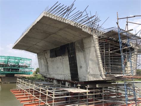 ตรวจสอบรื้อแบบ formwork segment 1′ 2′ และ 1 2 p3 สะพานข้ามแม่น้ำ