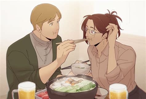 Hange Zoe And Moblit Berner Shingeki No Kyojin Drawn By Hanpetos