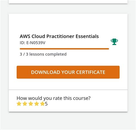 Aws Certificate Of Completion Rawscertifications