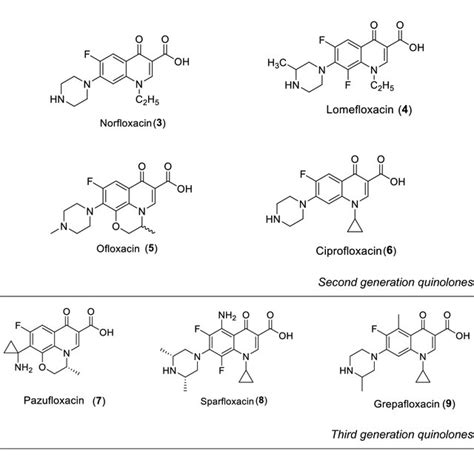 The Quinolone Core As Present In Bioactive Quinolone Derivatives With Download Scientific
