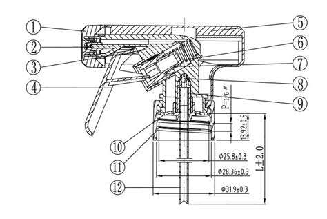 Factory Wholesale Good Price 28 415 Colorful Plastic Nozzle Trigger Sprayer For Bottle