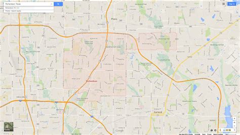 Richardson Texas Map