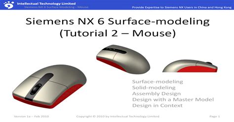 Free Siemens Nx Unigraphics Tutorial Surface Modeling