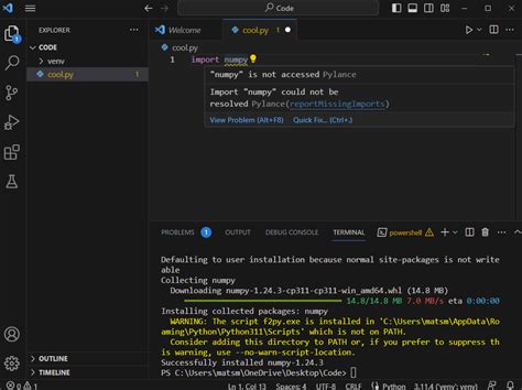 Vs Code Python Modul Wird Nicht Gefunden Trotz Pip Install Success Import Python 3 Visual