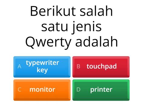 Komponen Perangkat Input Output Dan Proses Perangkat Keras Quiz