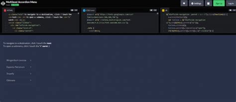 Top CSS Collapsible Menus Examples WebTopic