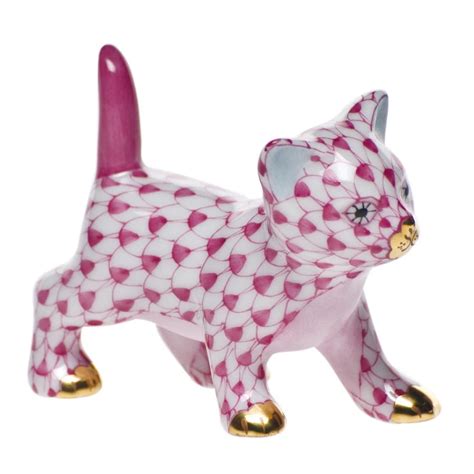 Herend Strutting Kitty Herend Figurines Herend Hand Painted Porcelain