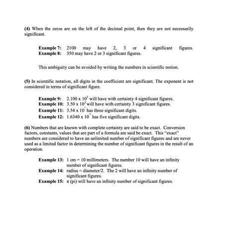 Solved 4 When The Zeros Are On The Left Of The Decimal