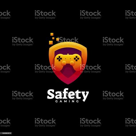Vector Illustration Safety Gradient Colorful Style Stock Illustration