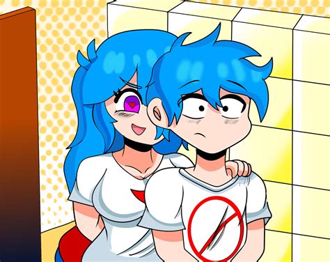 Sky Found Boyfriend In The Bathroom Bf X Sky Fnf By Rafprosplayer On
