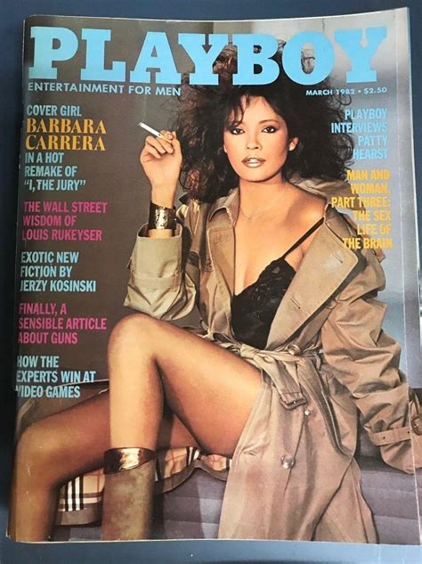 Playboy Magazine March 1982 Barbara Carrera Karen Witter Patty Hearst
