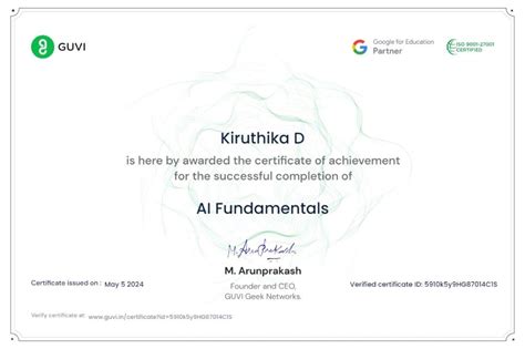 kiruthika d on linkedin ai guvi deeplearning computervision