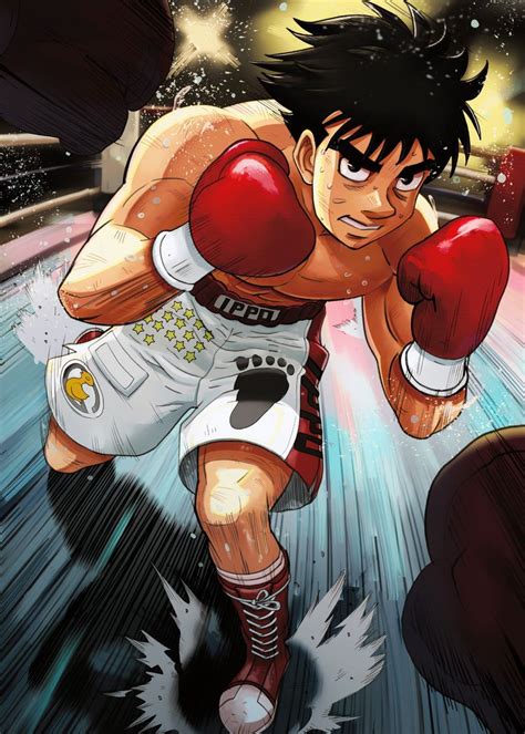 Hajime No Ippo Poster By Hilary Jamess Displate Ippo Makunouchi