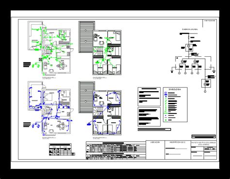 According To Sec Standard House Electric Installation Plot Dwg Full