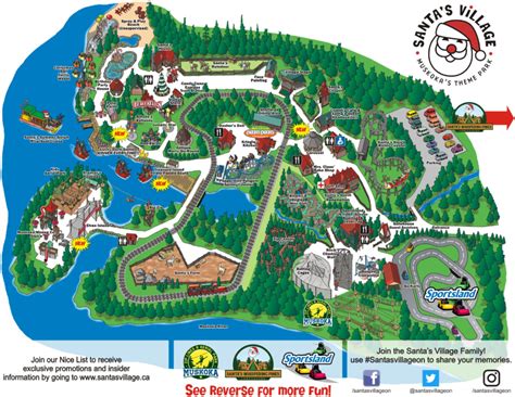 Santas Village Muskokas Theme Park Map And Brochure 2018 2025