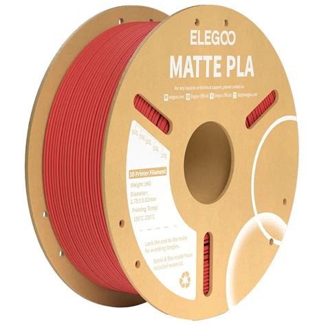 Elegoo Pla Matte Filament Ruby Red 175mm 1kg Jaycar Australia